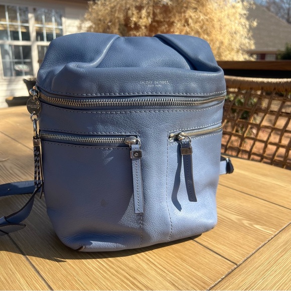 henri bendel | Bags | Henri Bendel Crosby Backpack Blue Leather ...